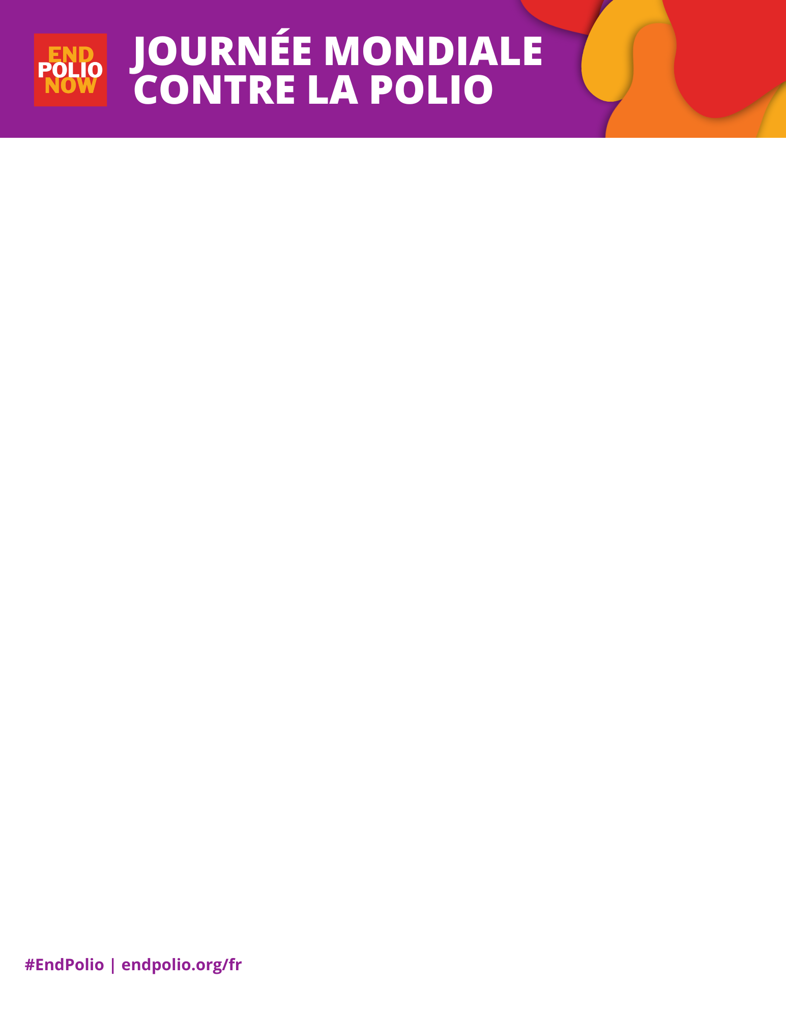 Ressources de la Journée mondiale contre la polio | End Polio