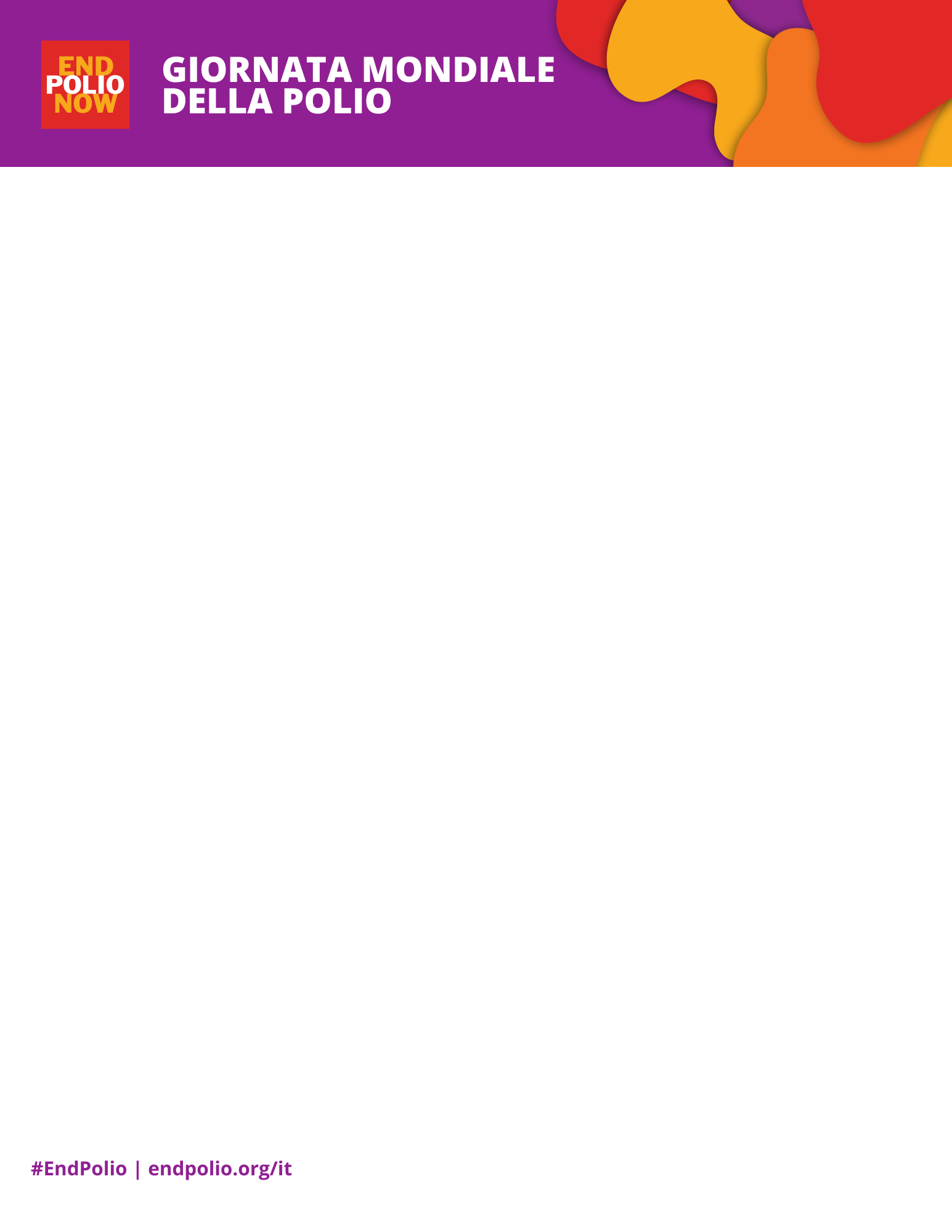 Risorse per la Giornata Mondiale della Polio | End Polio